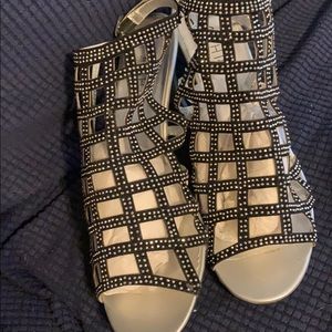 Ashro | Shoes | Womens Size 9m Prom Formal Shoes Silverblack | Poshmark